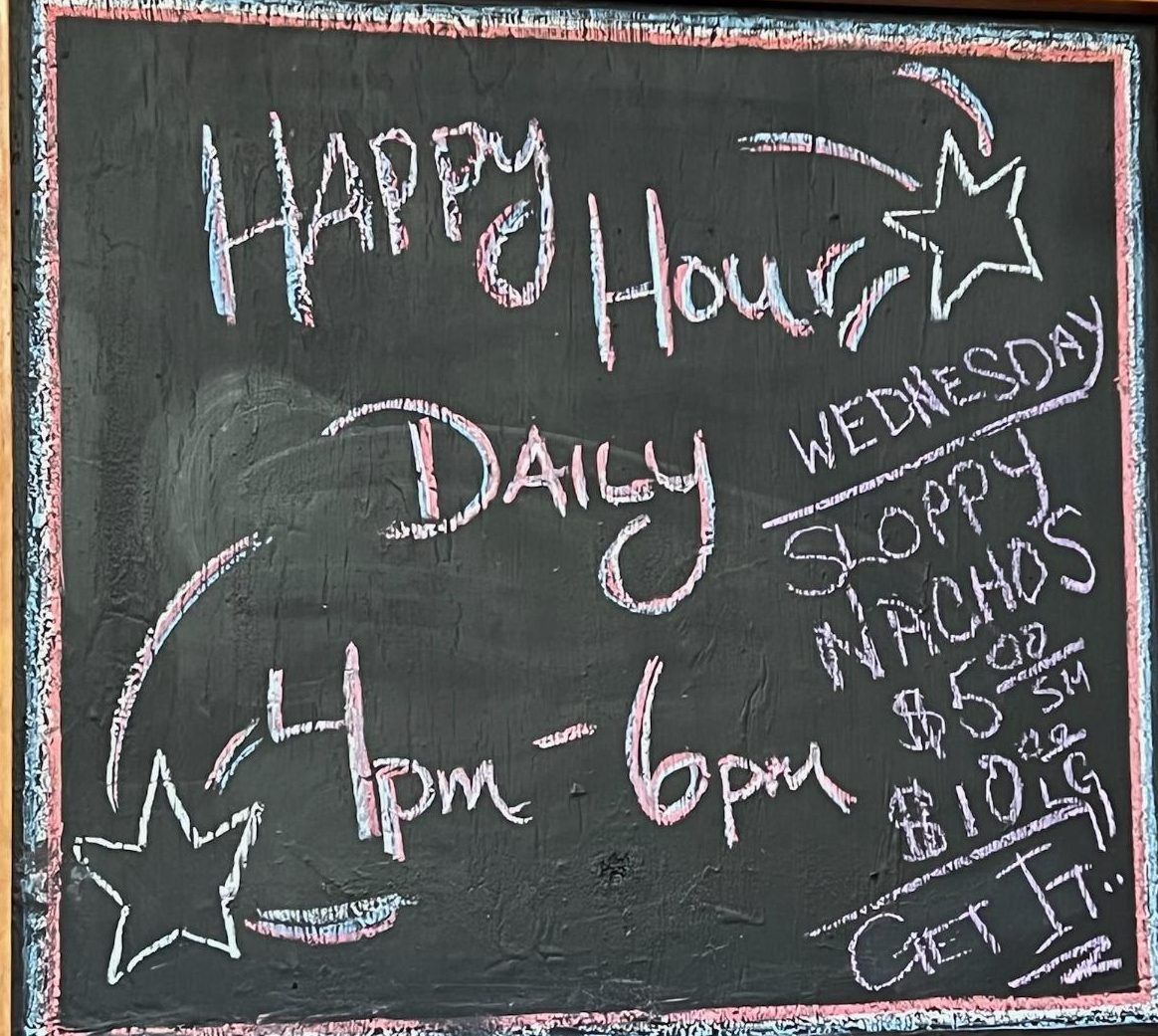 Happy Hour 4PM – 6PM Daily - Voyle B. Martin Post #93